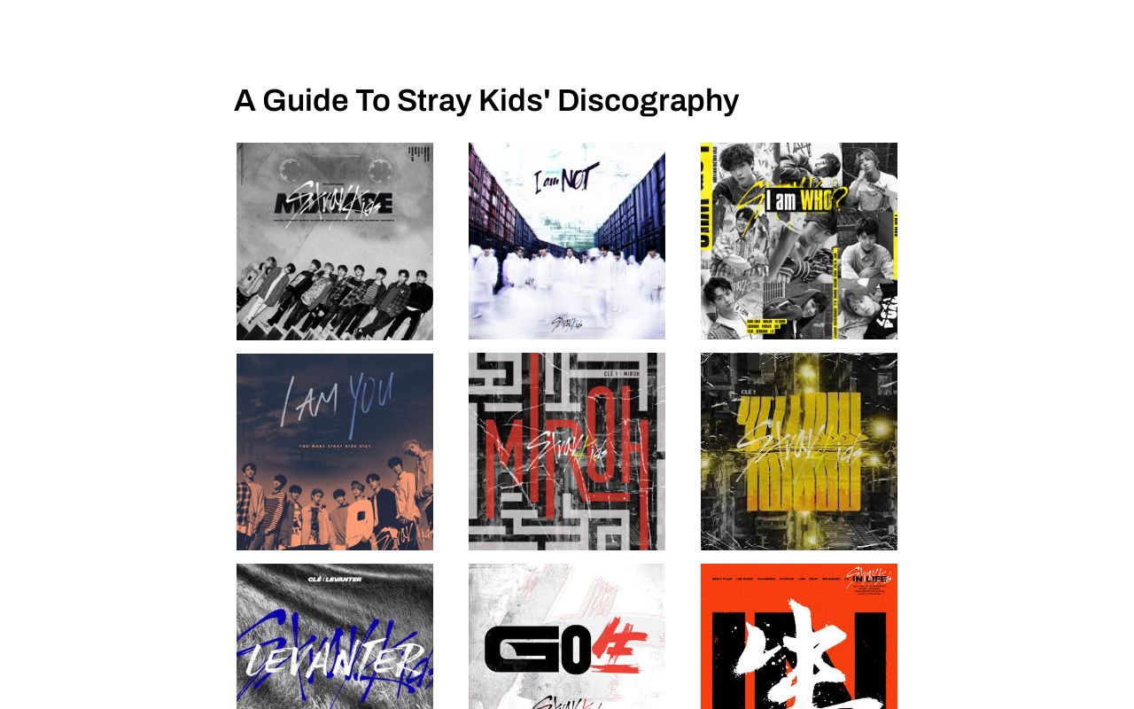 skz discography